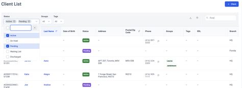 how do i create a new client profile alayacare