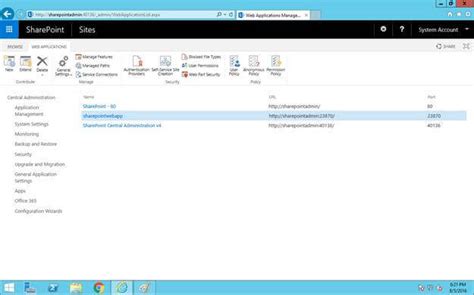 Create Web Application In Sharepoint Server 2016