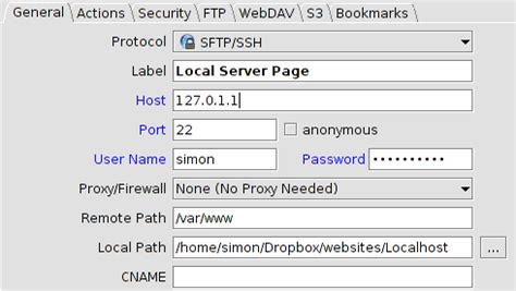 Apache I Would Like To Access My Localhost Files With An Ftp Programme Ask Ubuntu