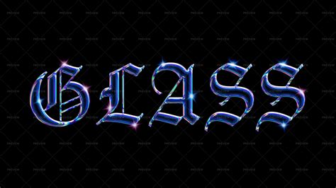 Holographic Glass Text Effect - Graphics | Motion Array