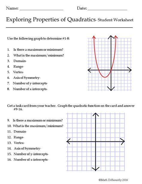 Characteristics Of Quadratic Functions Pdf