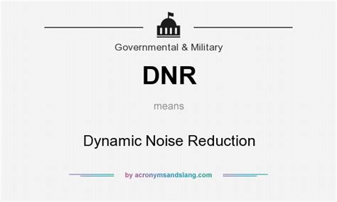 Dnr Dynamic Noise Reduction In Governmental And Military By
