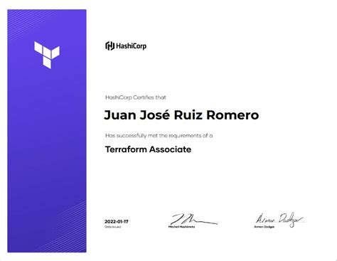 juan josé ruiz on linkedin hashicorp terraform certification exam