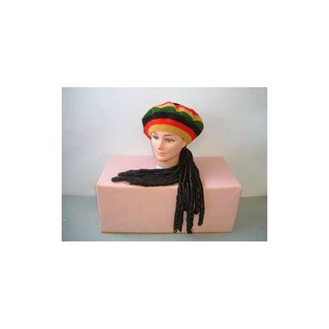 Hat Rasta With Dreadlocks Beanie Stripes Party Time Online