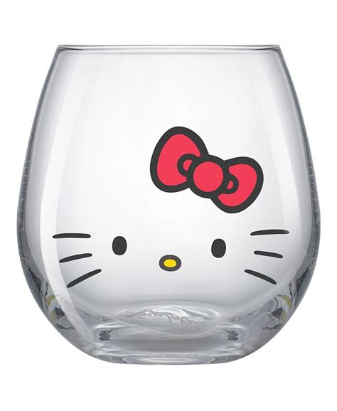 Joyjolt Hello Kitty And Friends Hello Sippy Stemless Drinking Glasses Set Of 4 Macys