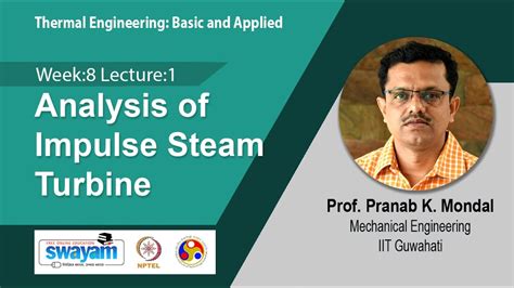 Lec 36 Analysis Of Impulse Steam Turbine Youtube