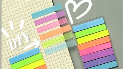 HOW TO MAKE STICKY NOTES WITHOUT DOUBLE SIDED TAPE DIY Sticky Notes Origami Craft Paper