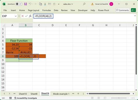 Excel Floor Function