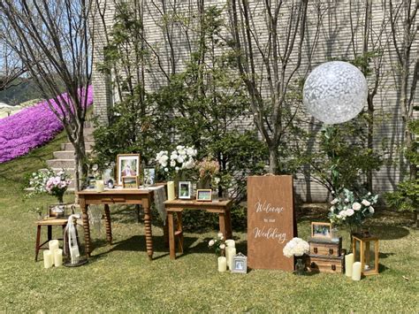 포토테이블 야외웨딩 더제이미