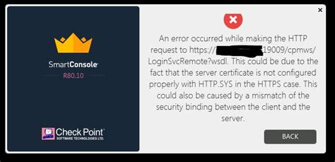 R8010 Smartconsole Connectivity Check Point Checkmates