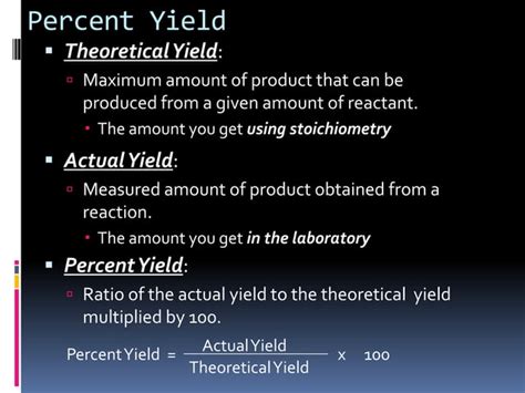 Chapter 9 3 Limiting Reactants And Percent Yield Pptx