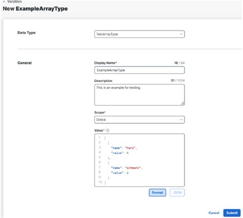 Array Type Variables Cisco Meraki Documentation