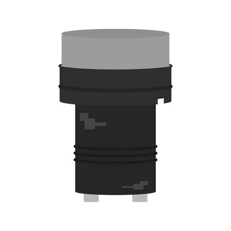 Indicator Lamp Flat Greyscale Icon 15653639 Vector Art At Vecteezy