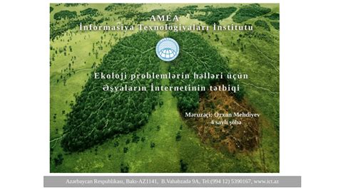 Pdf Iot For Ecology