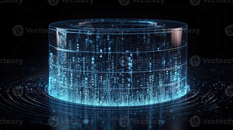 3d Rendering Of Abstract Technology Concept Digital Data Transfer And