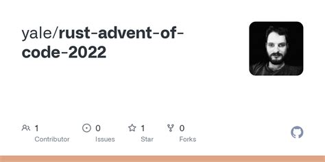 GitHub Yale Rust Advent Of Code