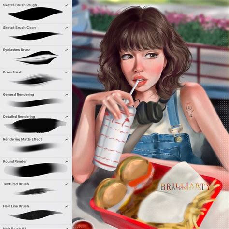 PORTRAIT BRUSHES FOR PROCREATE APP