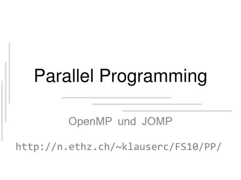 Ppt Parallel Programming Powerpoint Presentation Free Download Id