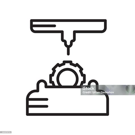 3d 프린터 아이콘 벡터 기호와 기호 흰색 배경 3d 프린터 로고 개념에 고립 공학에 대한 스톡 벡터 아트 및 기타 이미지 공학 디자인 로고 Istock