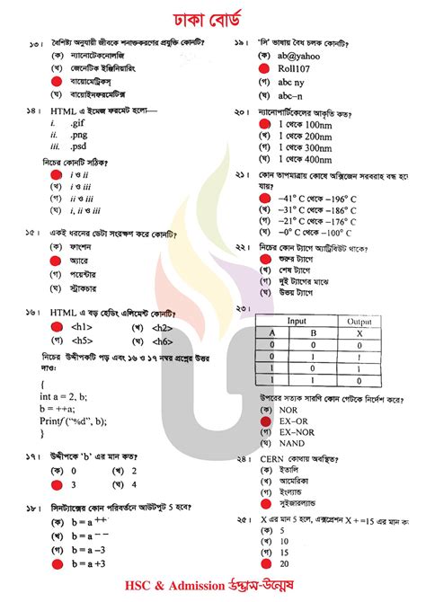Hsc Ict Mcq Questions And Answers 2023 Pdf Download All Board