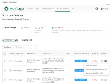 Plesk Imunify Extension For Website Security ZNetLive