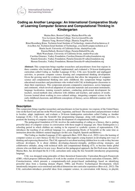 Pdf Coding As Another Language An International Comparative Study Of