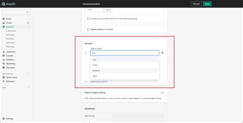 How To Add Product Variants In Shopify Prp Webs