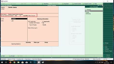 Item Deactivation Tdl For Tally Erp 9