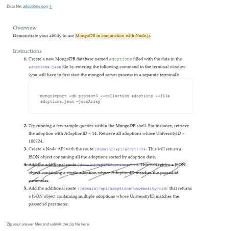 solved overview demonstrate your ability to use mongodb in