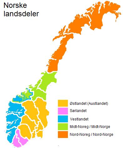 Map Of Norway Regions ~ AFP CV