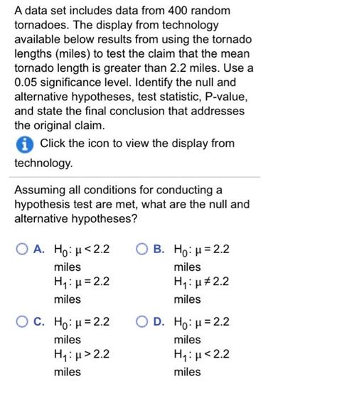 Solved A Data Set Includes Data From 400 Random Tornadoes