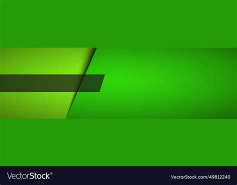 Green Modern Material Design Header With Layers Vector Image