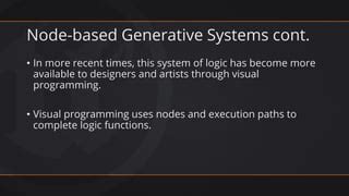 Generative Systems PPT