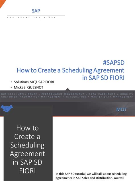 How To Create A Scheduling Agreement Download Free Pdf Pricing Computing