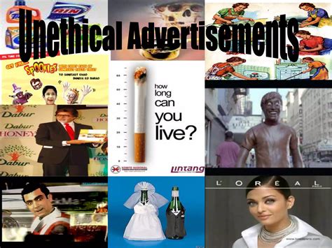 Unethical Advertisements Abeyson Jose Ppt Advertising Industry