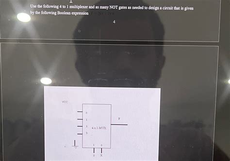 Solved Use The Following 4 ﻿to 1 ﻿multiplexer And As Many