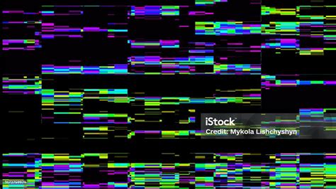 Foto De Tela Do Computador Hackeado Com Efeito De Falha Modelos De Erro Com Linhas De Distorção