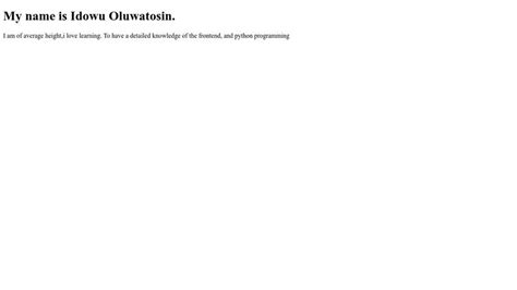 Introduction To Html