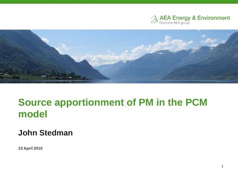 Ppt Source Apportionment Of Pm In The Pcm Model Dokumentips