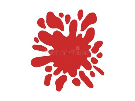 Colorful Splatter Abstract Shape Illustration Colorful Ink Spots