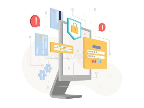 Cybersecurity Concept 3d Rendered Illustration Of A Binary Code Key Stock Illustration