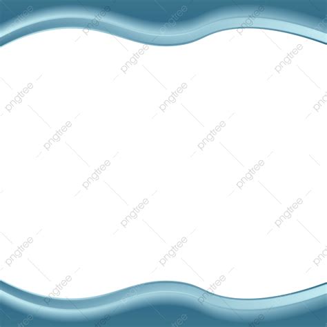 Sea Gradient Vector Hd Png Images Wave Border Design With Gradient Sea