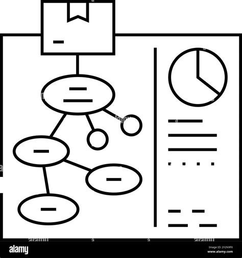 Use Case Analysis Line Icon Vector Illustration Stock Vector Image