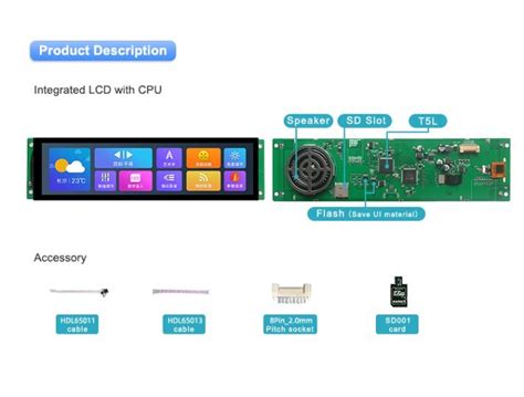 Dwin 6 8 Inch TFT LCD 1280 480 Resolution Touch Screen HMI LCD Module And Touch Panel Price