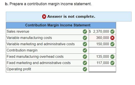 solved exercise 2 49 gross margin and contribution margin