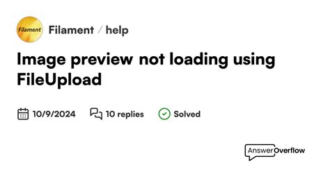 Image Preview Not Loading Using Fileupload Filament