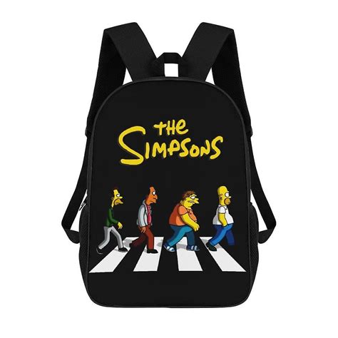 The Simpsons Large Capacity Adult Backpack Casual And Simple School Bag Fruugo Uk