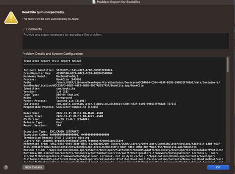 Bug Library Not Loaded Rpath OneSignalCore Framework OneSignalCore Issue