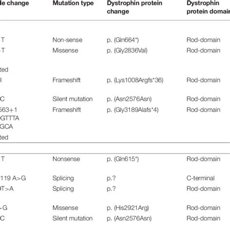 Variants Detected By Sanger Sequencing In Analyzed Samples Download