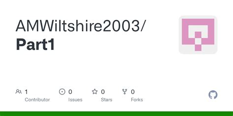 Github Amwiltshire Part